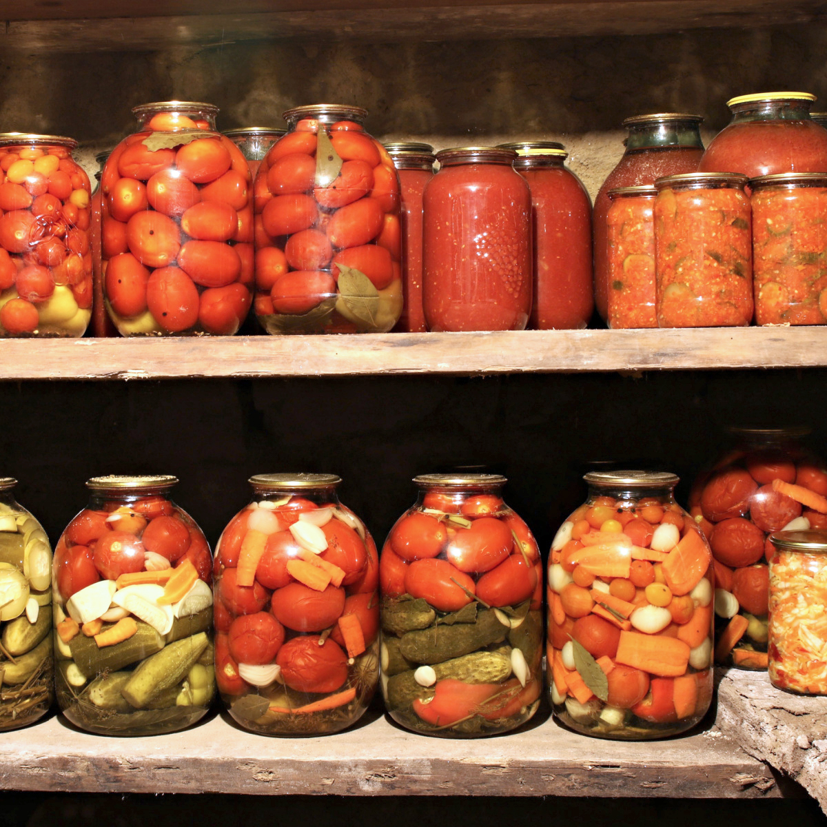 How To Safely Store Canned Tomato Jars - Salsa Juice & More!